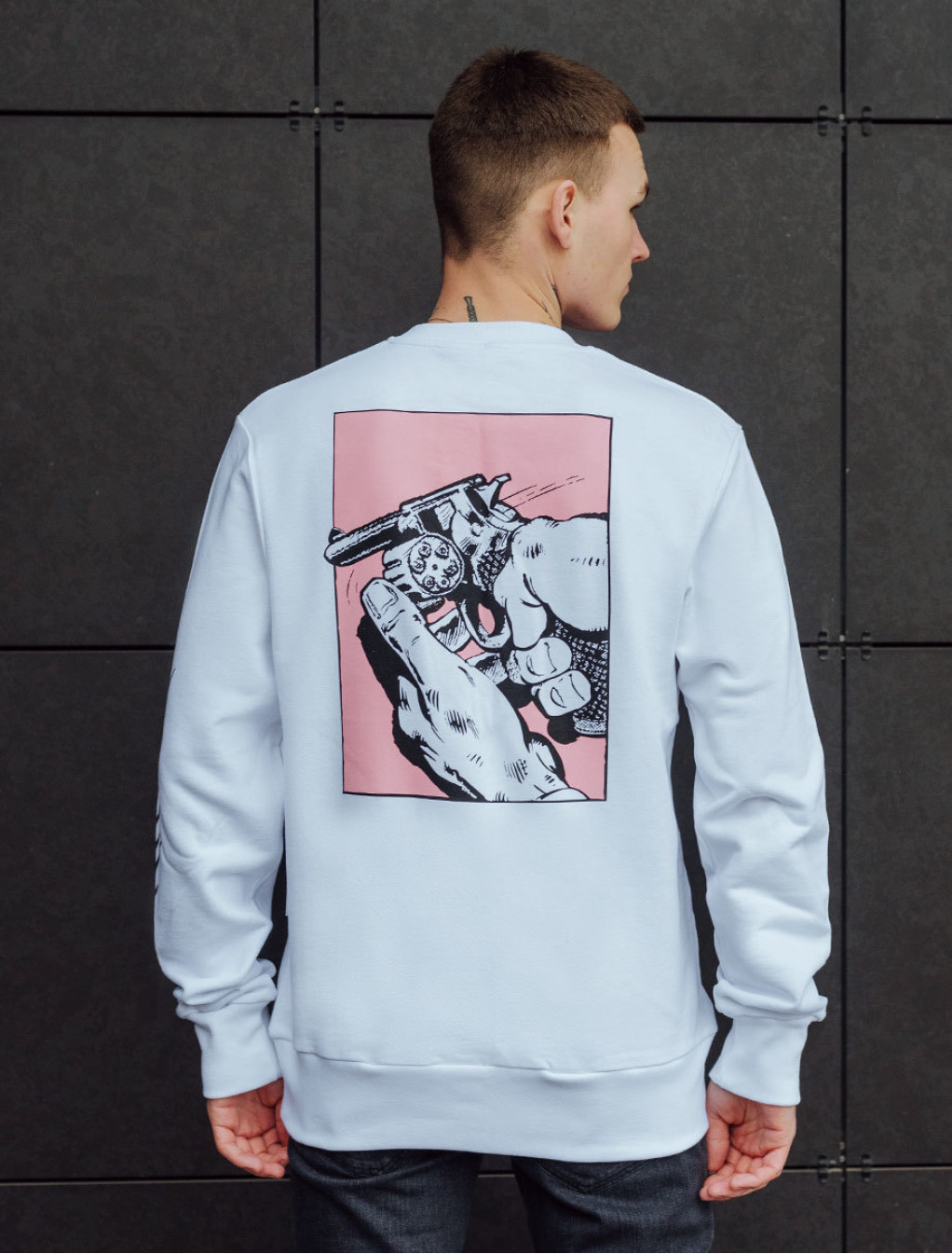 Bluza męska Staff z nadrukami - kup online