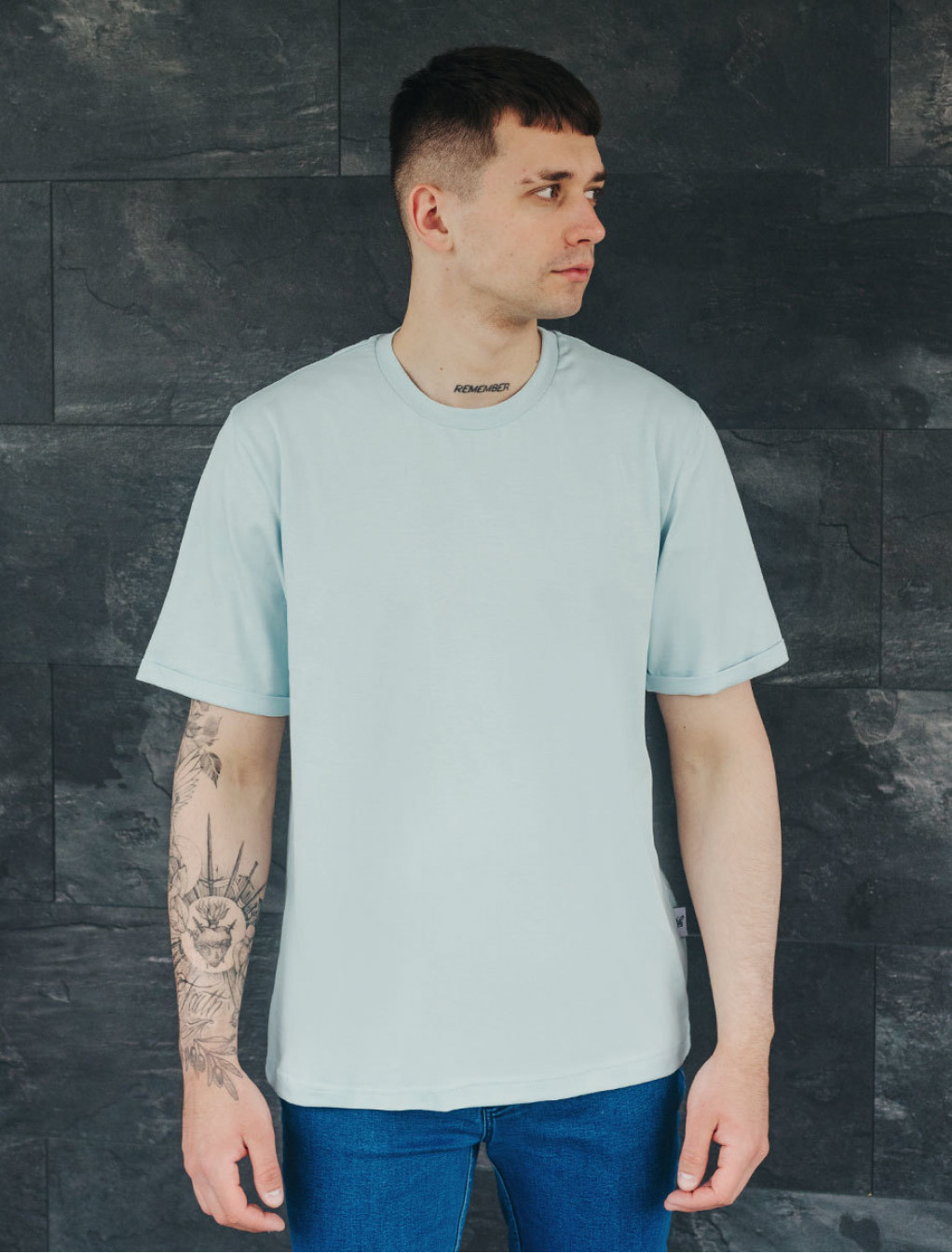 Koszulka Staff light blue basic