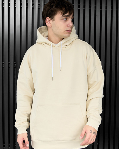 Bluza z kapturem Staff milk oversize