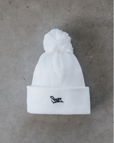 Czapka Staff logo white pompon