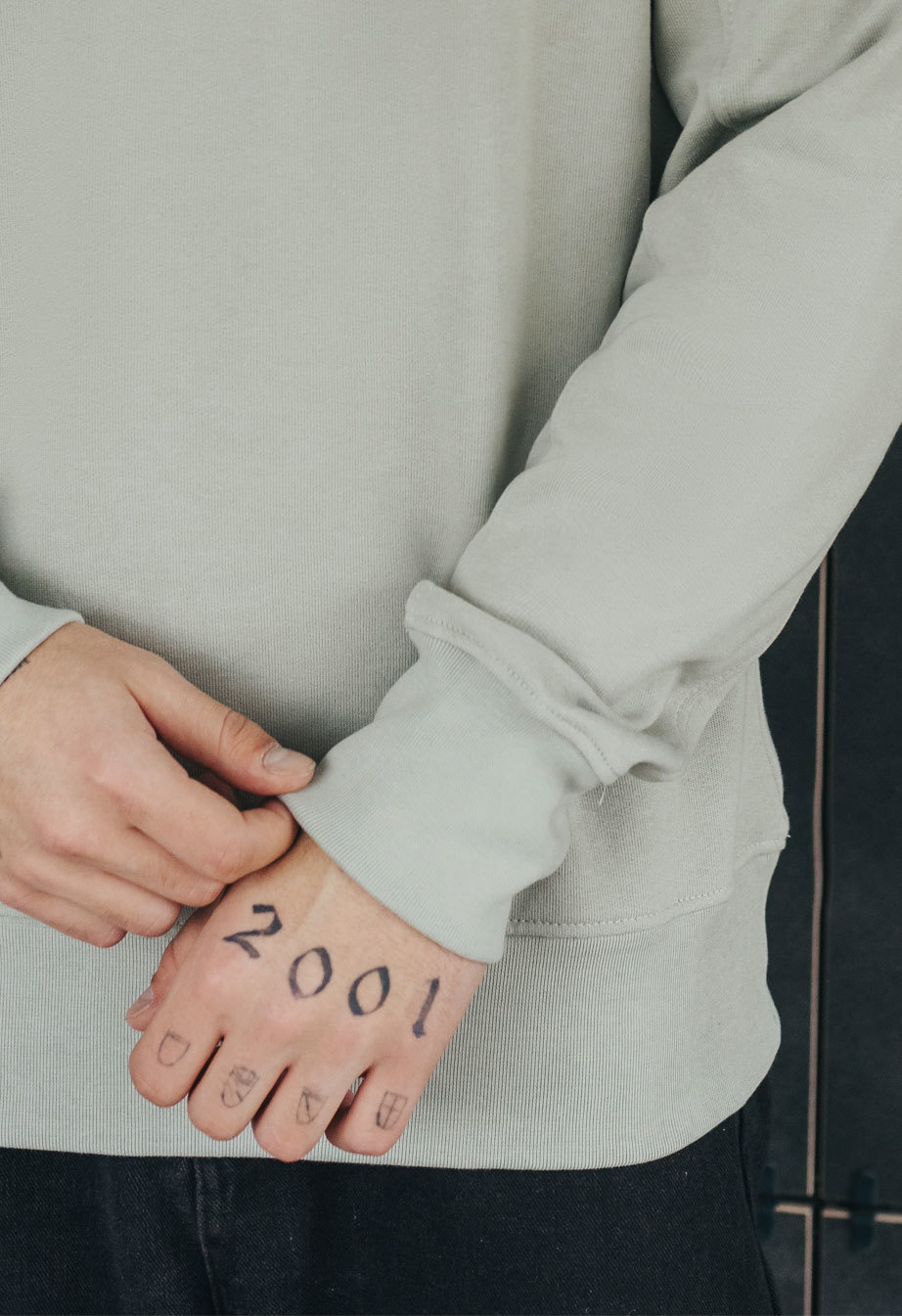 Bluza Staff gray basic oversize