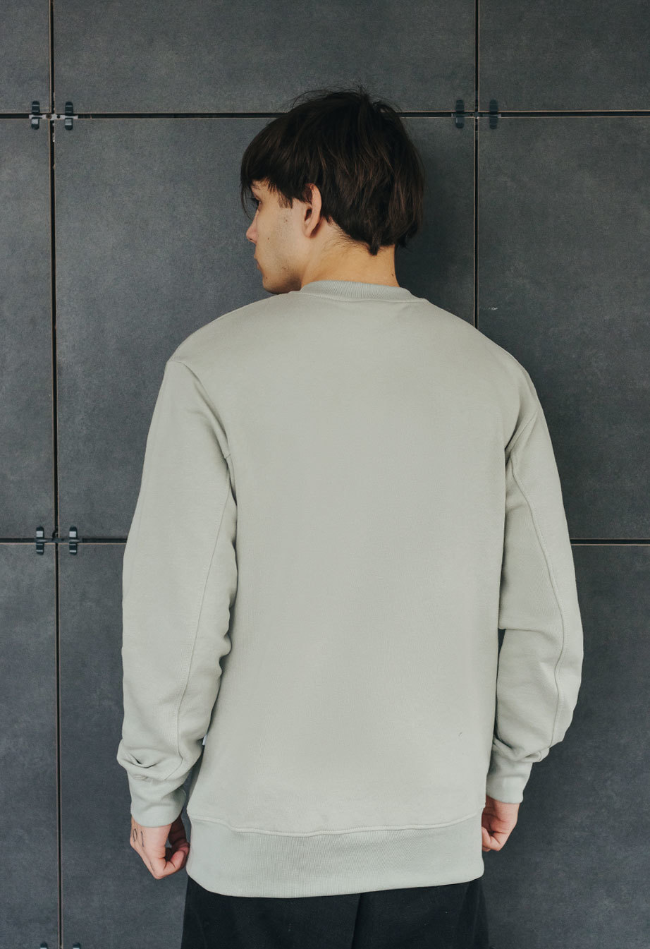 Bluza Staff gray basic oversize