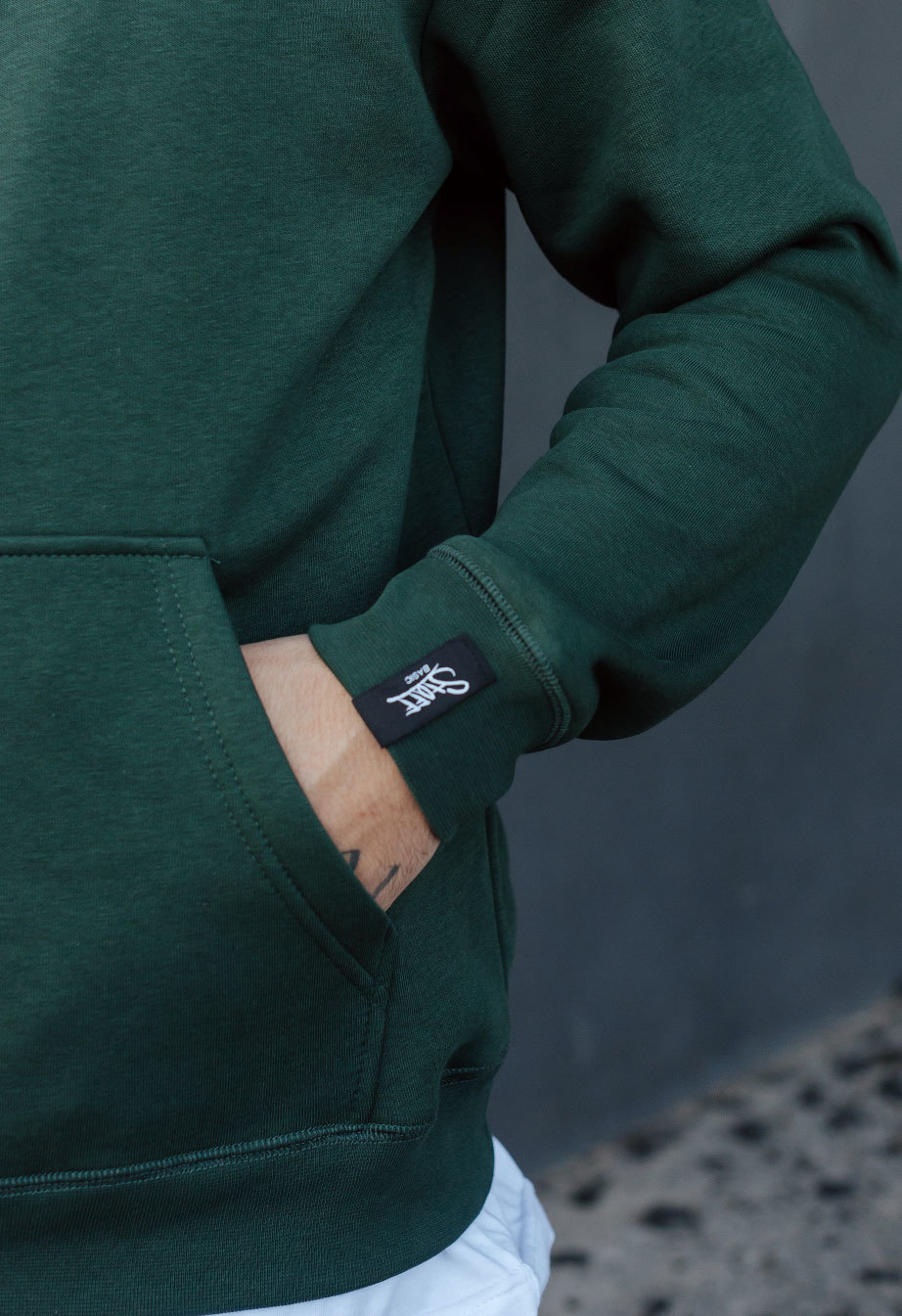 Bluza Staff green basic fleece