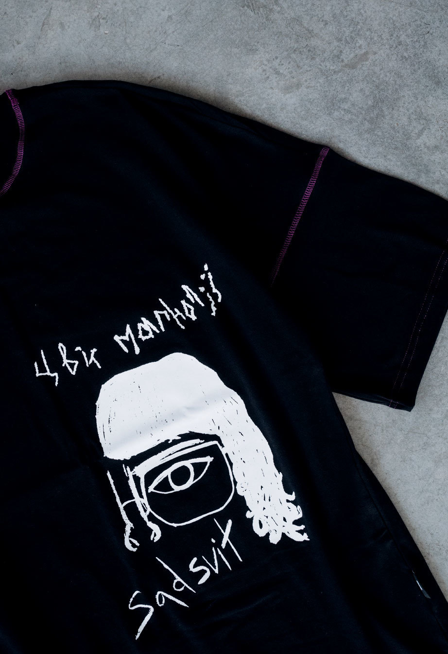 Koszulka Staff x SadSvit "Kolor magnolii" black oversize