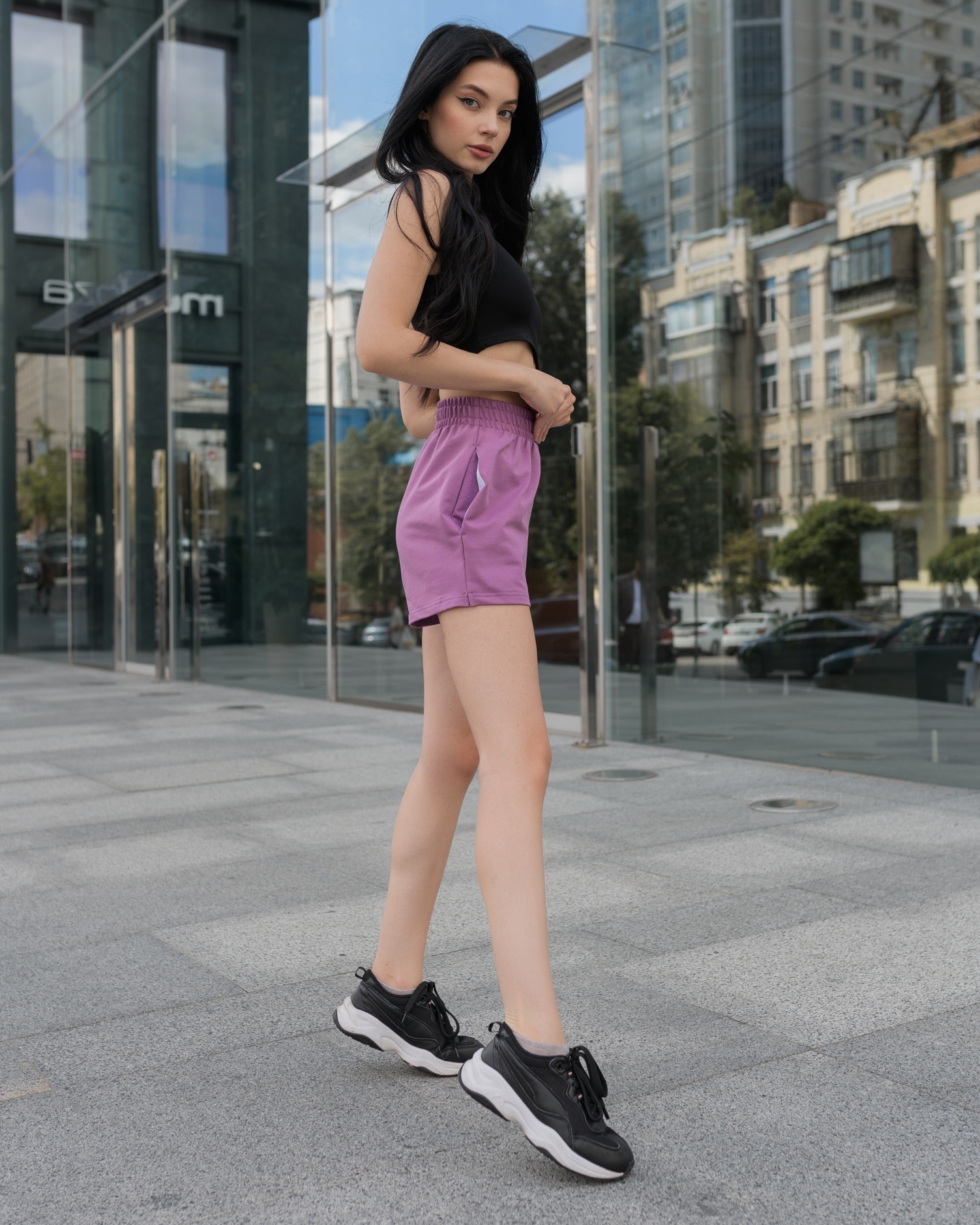 Damskie spodenki Staff basic violet