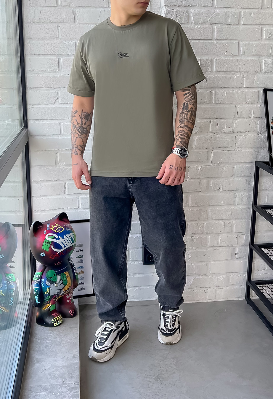 Koszulka Staff olive logo