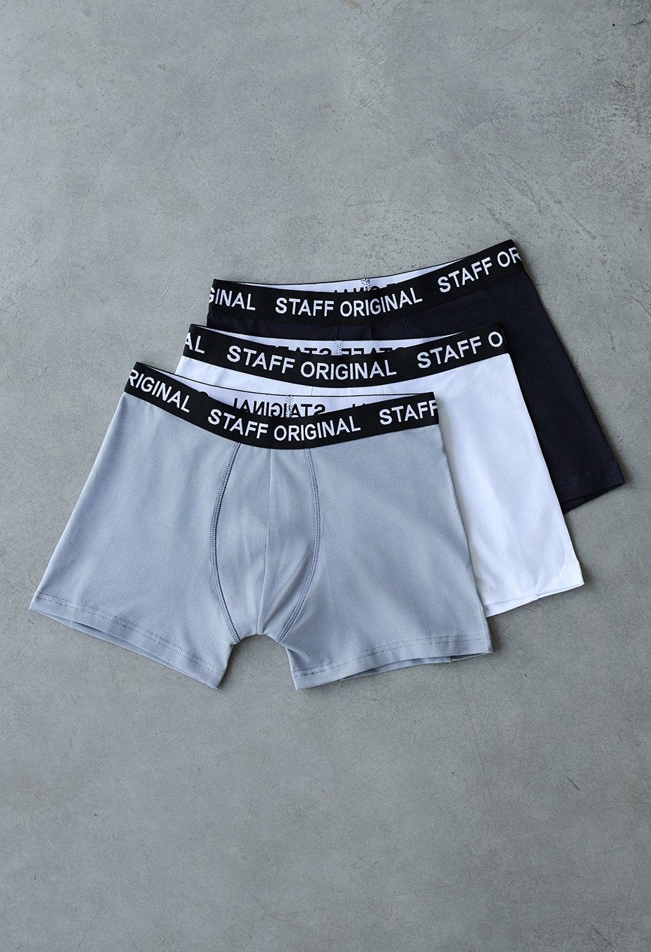 Majtki Staff light gray/white/black