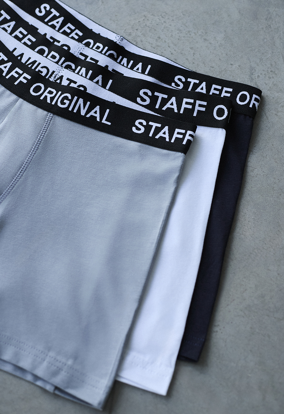 Majtki Staff light gray/white/black
