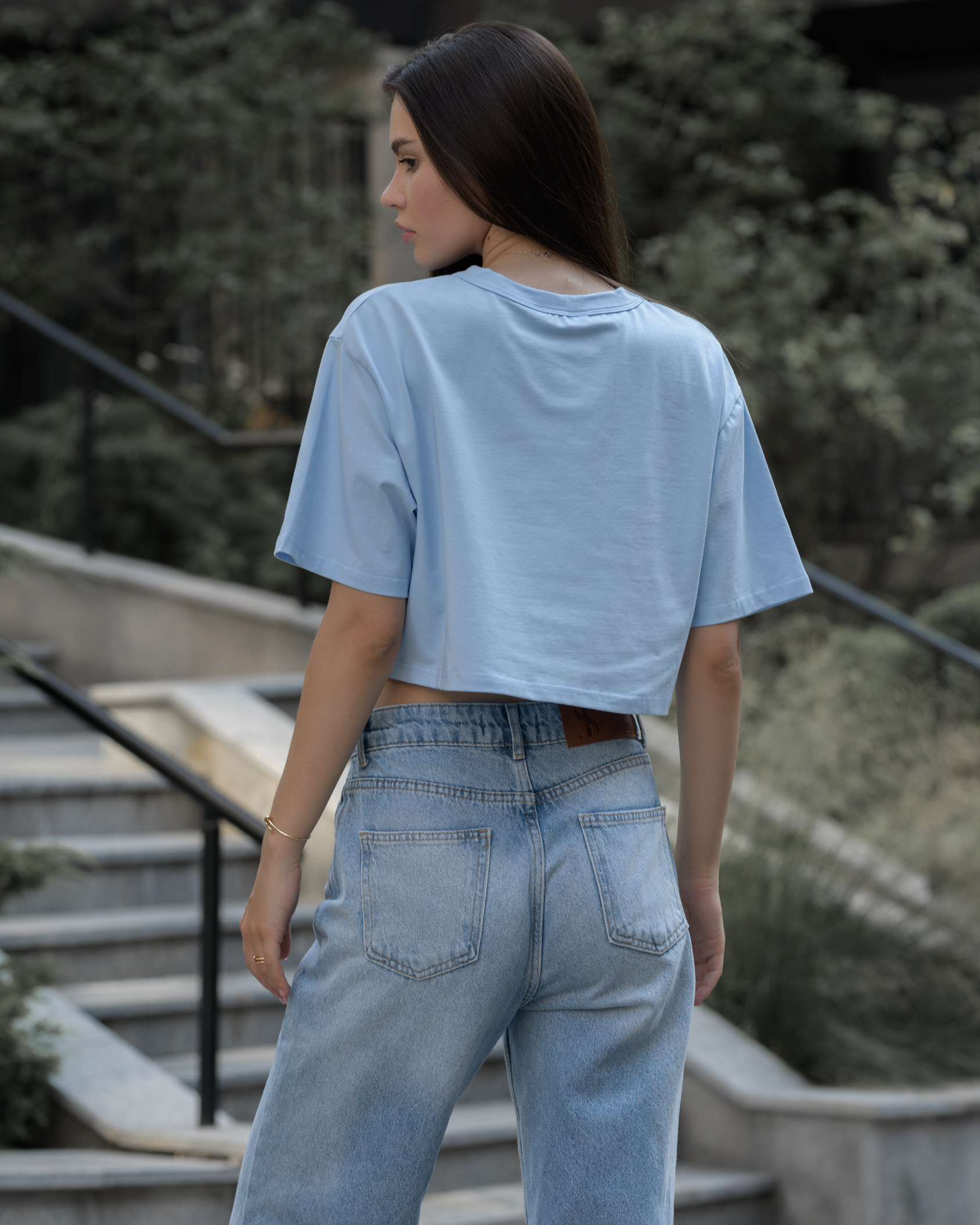 Damska koszulka Staff light blue