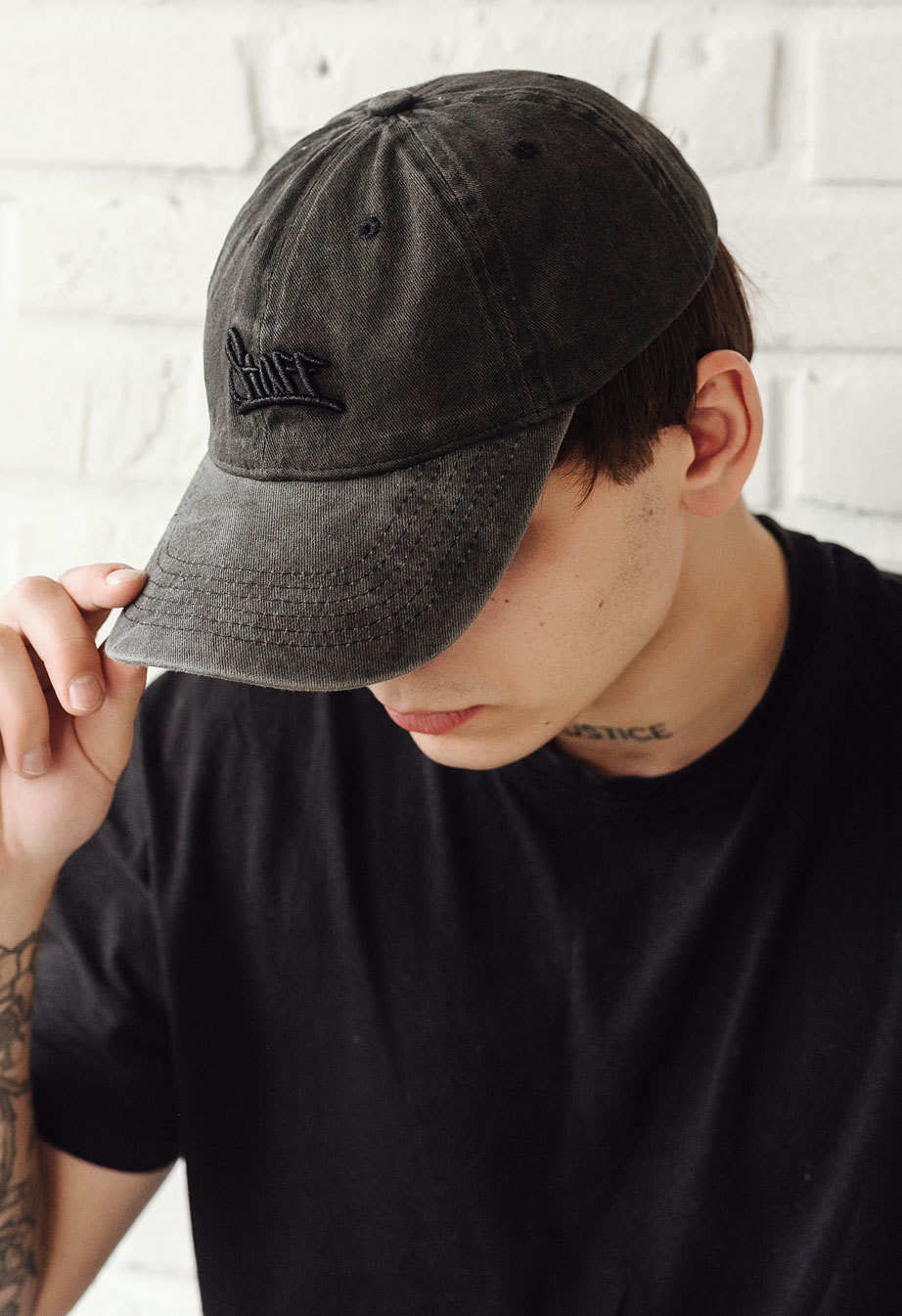 Czapka z daszkiem Staff dark gray logo