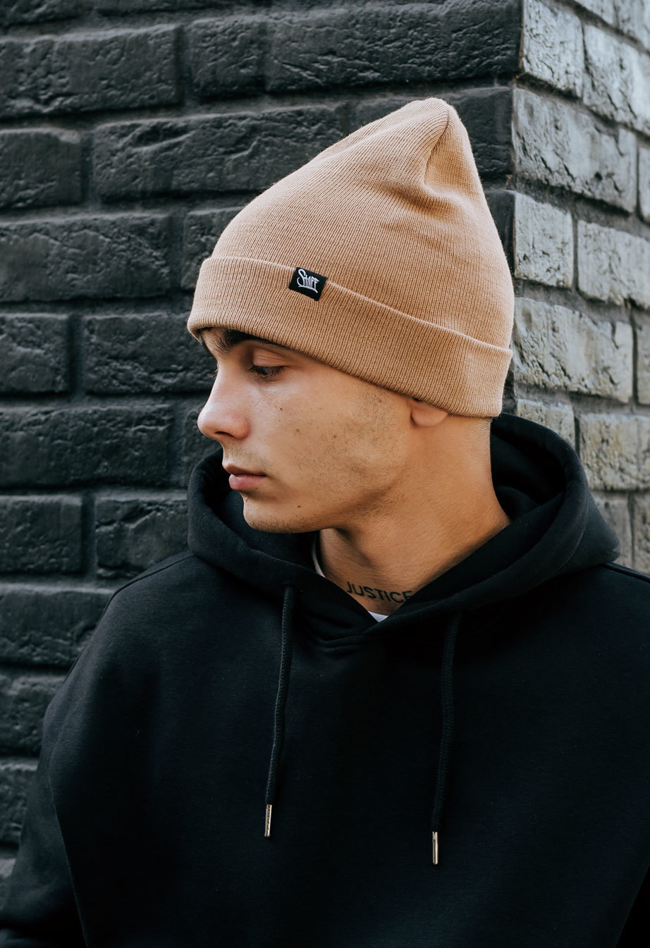 Czapka Staff beige basic