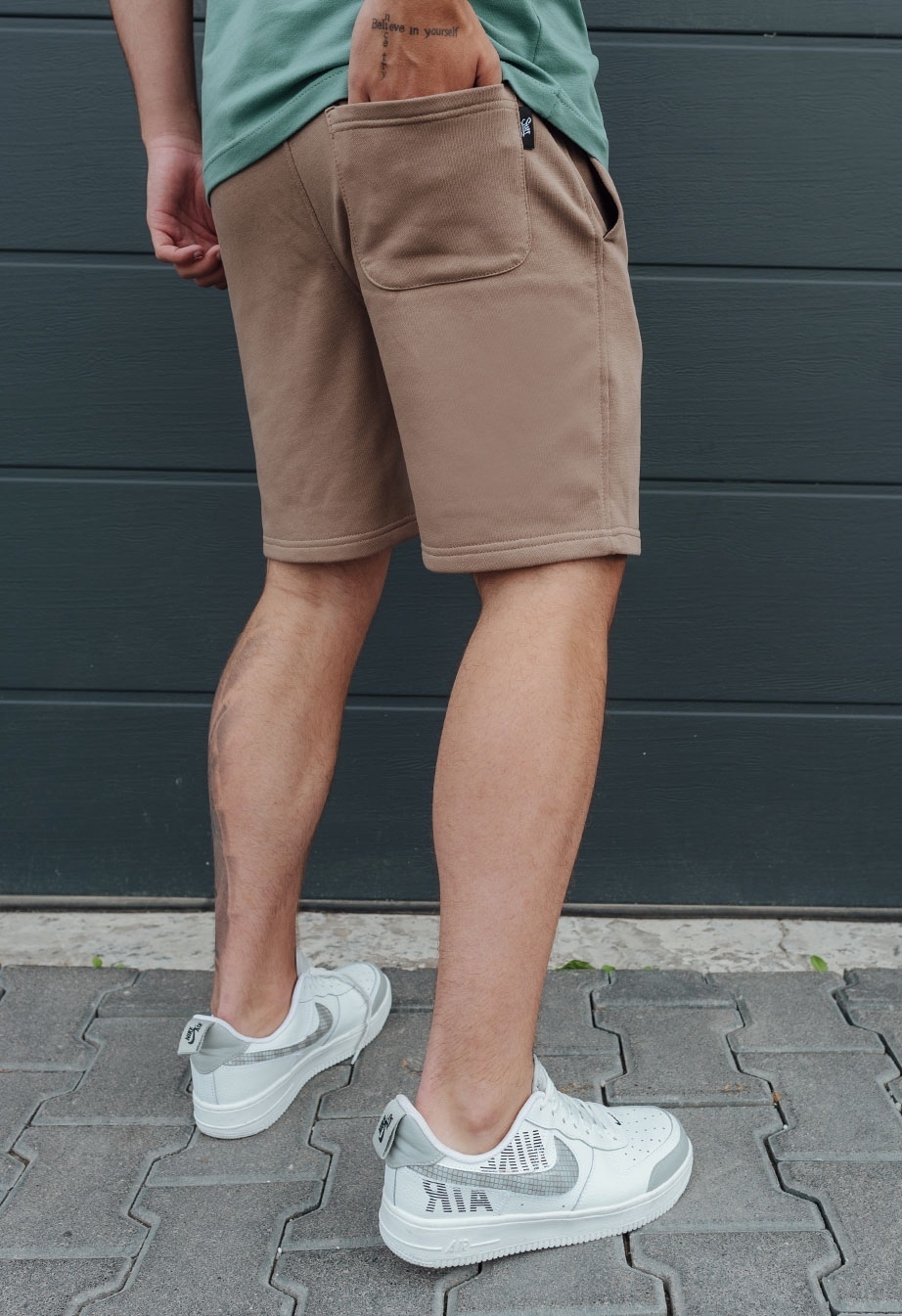 Spodenki dzianinowe Staff brown basic